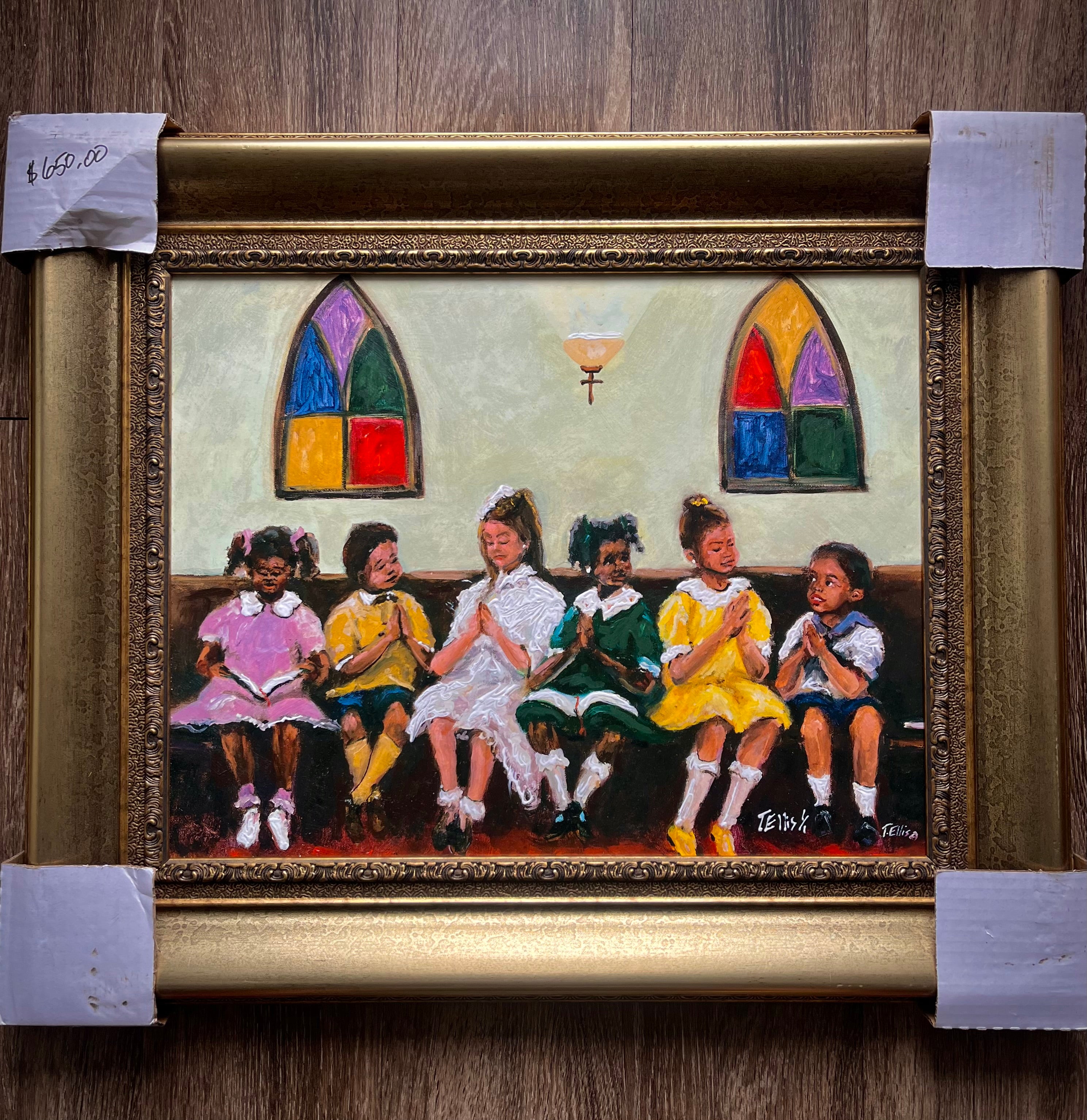 “Teach Them To Pray🙏🏾” (Framed) – Ted Ellis Art - The Official Site