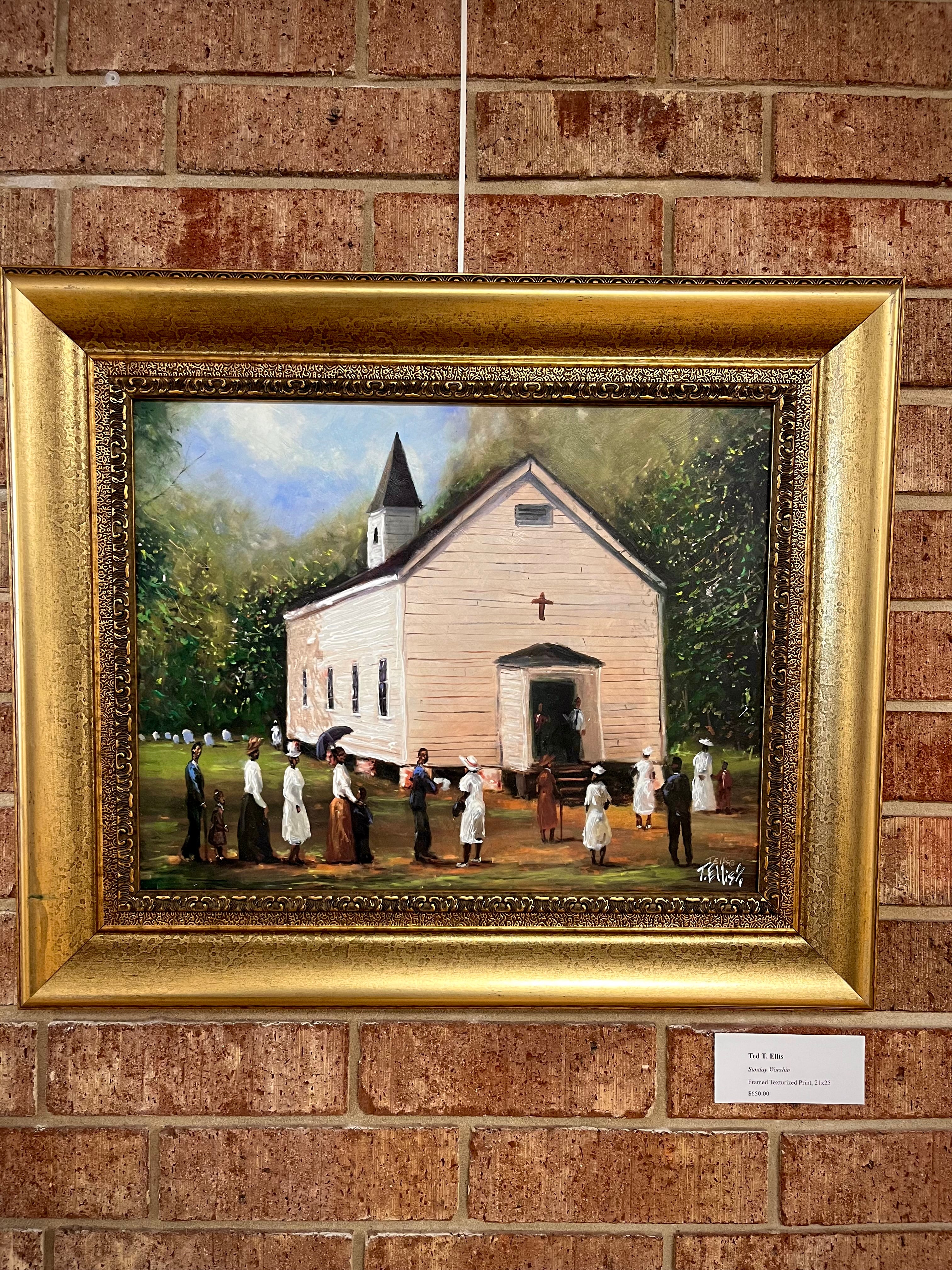 “Sunday Worship⛪️” (Framed) – Ted Ellis Art - The Official Site
