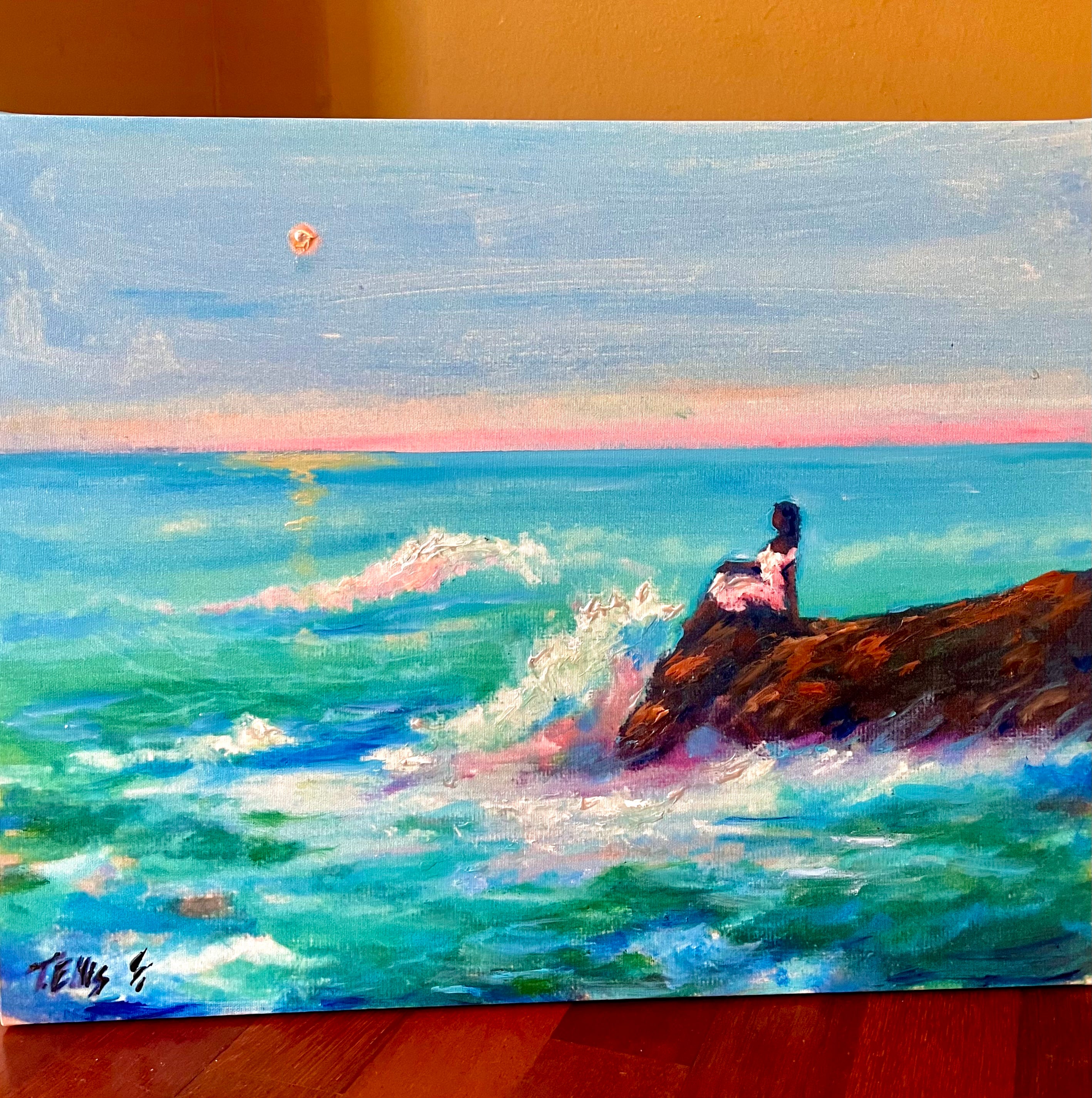 “Her Seaside Escape🌊” – Ted Ellis Art - The Official Site