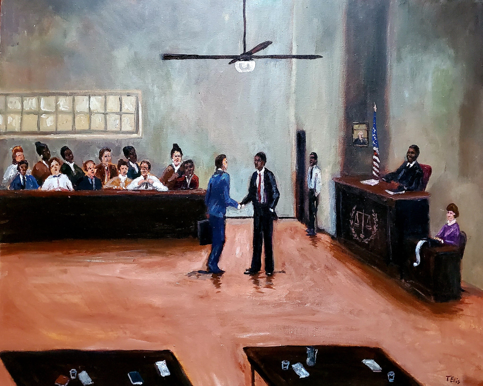 Final Justice Lawyers in Courtroom Ted Ellis Limited Edition Art – Ted ...