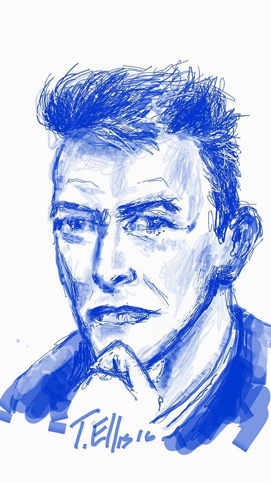 A Tribute to David Bowie Ted Ellis Fine Art Portraits – Ted Ellis Art ...